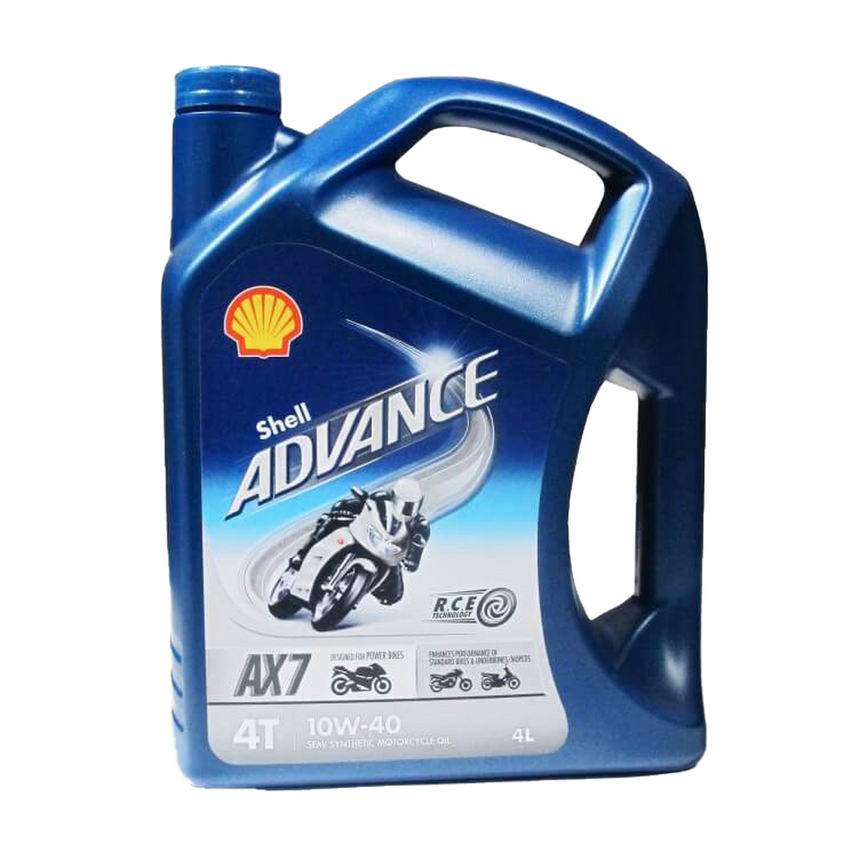 Shell Advance 4T AX7 10W-40 - 4 x 4L - Quality Bearings